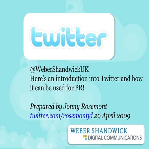 Introduction to Twitter | PPT