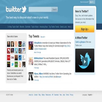 Twitter signup | PPT