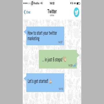 6 steps to start your Twitter Marketing | PDF