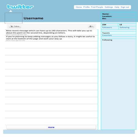 Twitter template | DOC