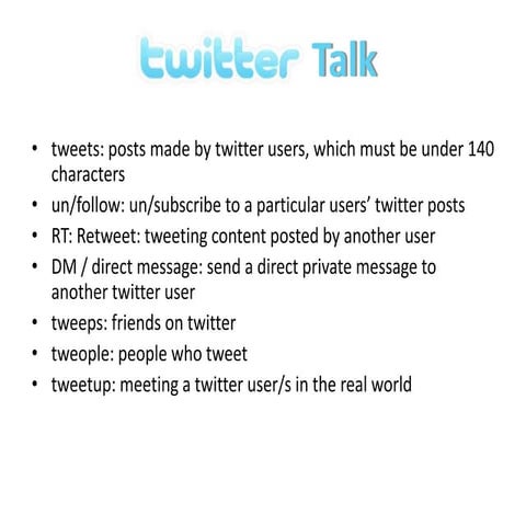 Twitter Terms | PPTX