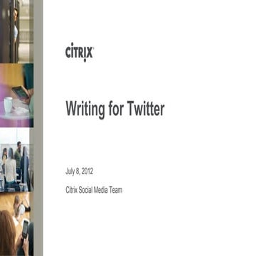 Twitter Writing 101 | PPTX | Social Networking | Internet