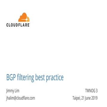BGP filtering best practice | PDF