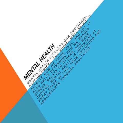 Mental Health pOWERPOINT PRESENTATION... | PPTX