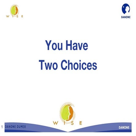 Two choices in life | PPT