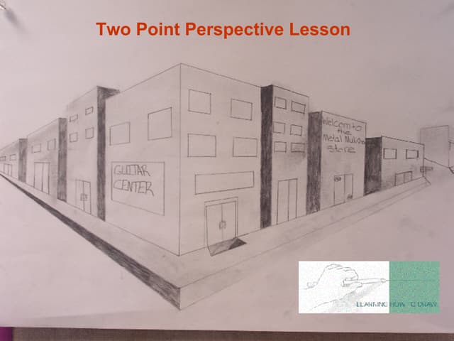 Basic 2 Point Perspective | PPT | Drawing and Sketching | Arts and Crafts