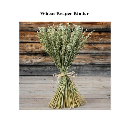 Two-row Reaper Binder with Multi functions, High Adaptation and ...