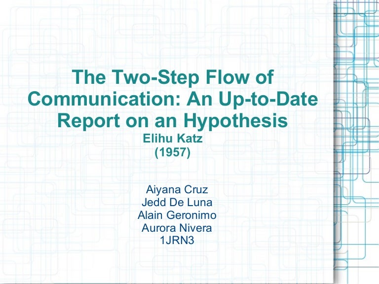 The Two-Step Flow Of Communication