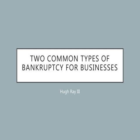 Two Common Types of Bankruptcy for Businesses | PPT