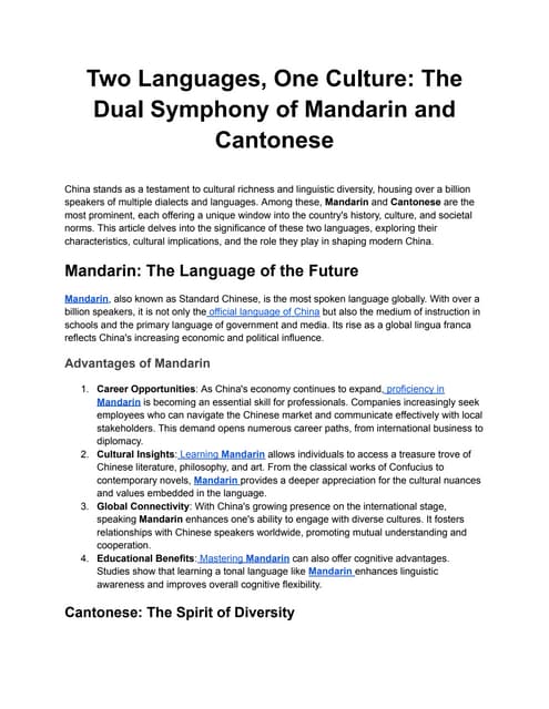 4+Mandarin and Dialects +Overview of China.pptx