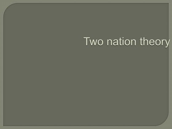 Two Nation Theory | RTF | Hinduism | Religion & Spirituality