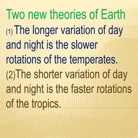 Two new theories of earth | PPTX