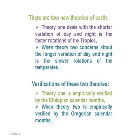 Two new theories of earth or globe | PPT | Geography | Science