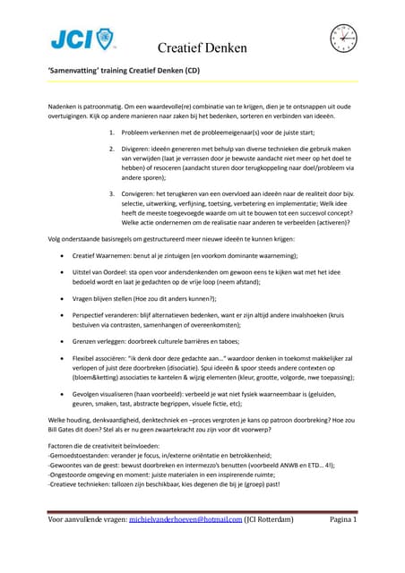 Creatief denken | PDF