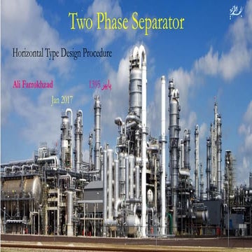 Two Phase Horizontal Separator - Design Procedure.ppsx.pptx