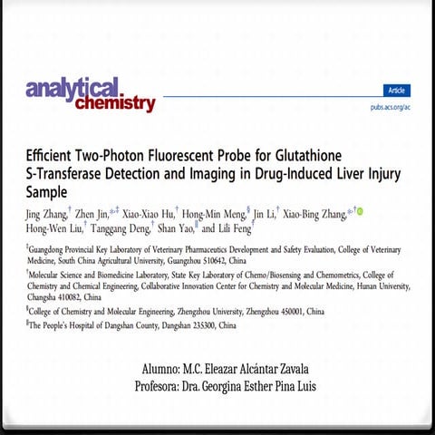 two photon glutathione fluorescencia pruebas para la liberacion fotonica | PPT