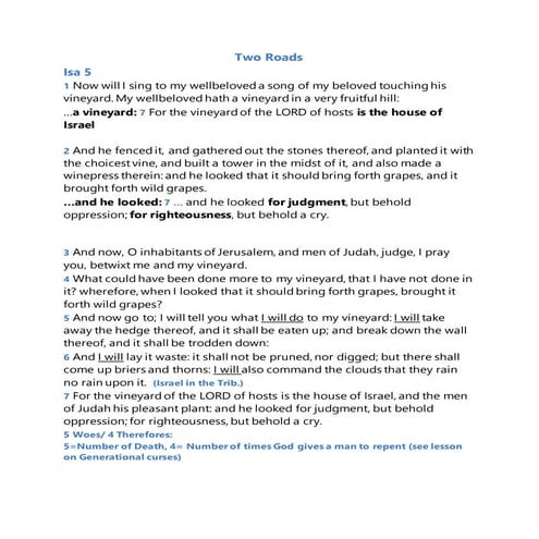 Two roads | DOCX | Christianity | Religion & Spirituality