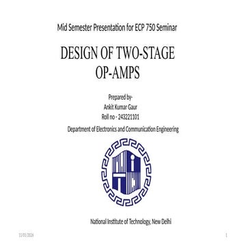 two stage opamp (1).pptx opamp layout design | PPTX