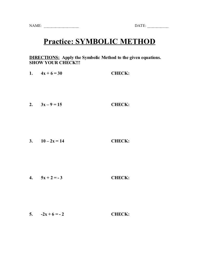 Two Step Equation Practice Two Step Equation Practice