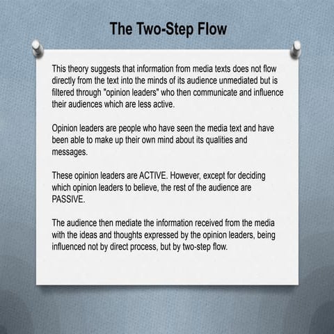 Two-Step Flow | PPTX | Science