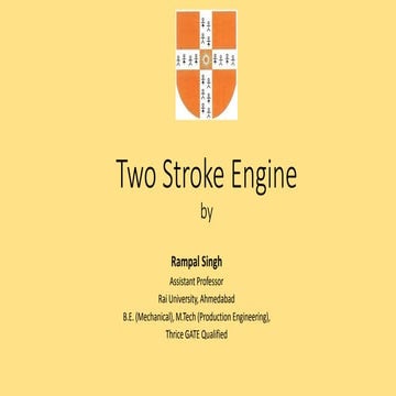 Two stroke engine | PDF