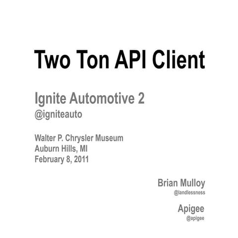 Two Ton API Client | KEY