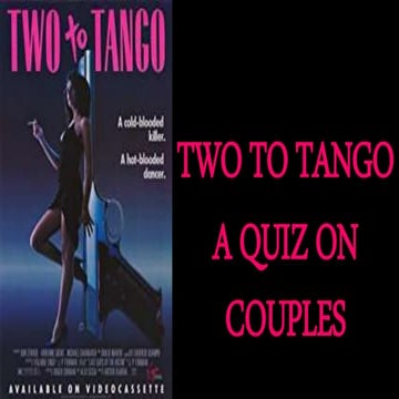 Two to tango | PPTX