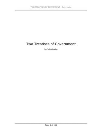 Two treatises-of-government-by-john-locke | PDF