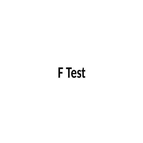 Comprehensive Guide to F Test in Statistics: Formula, Critical Value ...