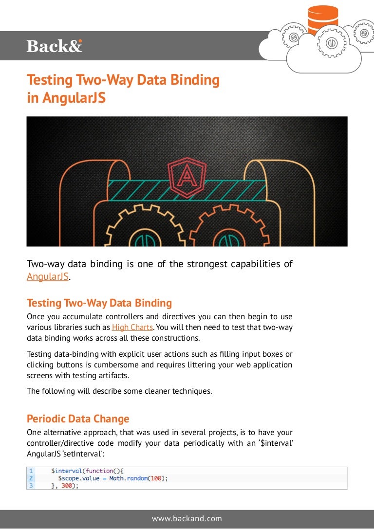Testing Two-Way Data Binding in AngularJS Testing Two-Way Data Binding in AngularJS