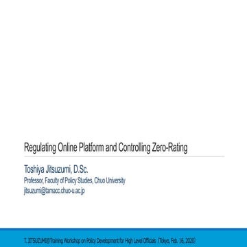 Regulating Online Platform and Controlling Zero-Rating | PDF