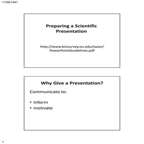 scientific presentation | PDF