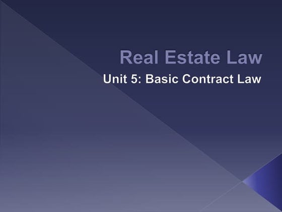 Contract law | PPT