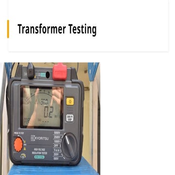 Transformer Insulation Resistance Testing .pptx