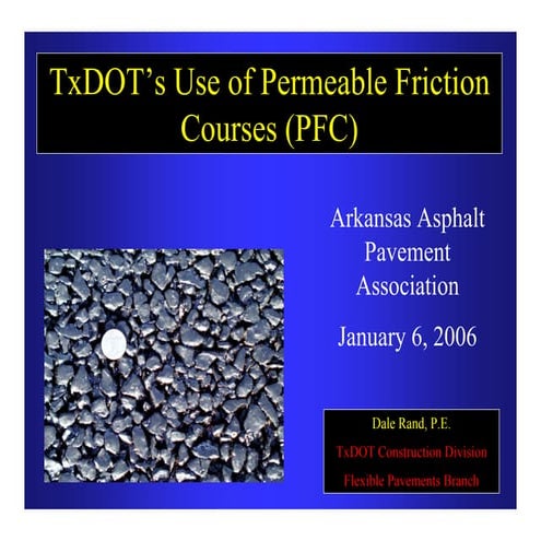 Tx dot use of pfc | PPT