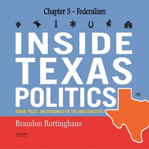 Texas Government Chapter 3 - Federalism Fall 2019 Professor Seymour | PPTX