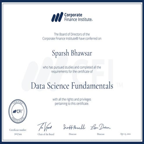 Data Science Fundamentals | PDF