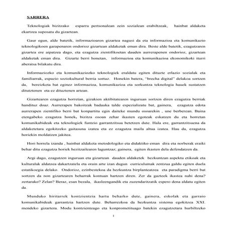 Txostena ikt (1) | PDF