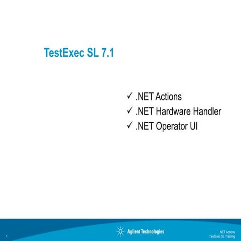 TestExec SL 7.1 | PDF