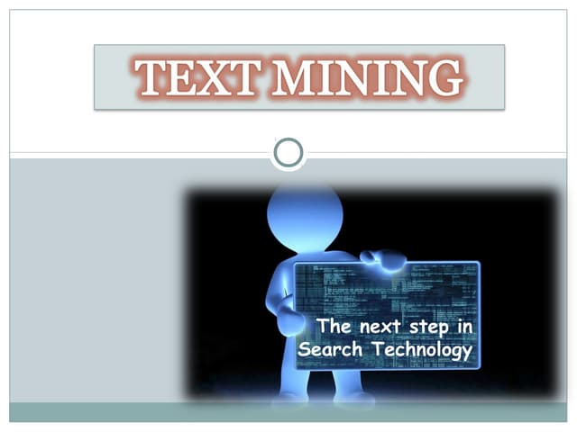 Text Mining And Data Mining Ppt