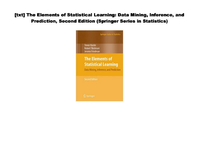 the elements of statistical learning: data mining