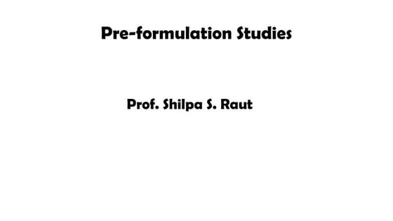 preformulation : Crystallinity & Polymorphism.pdf