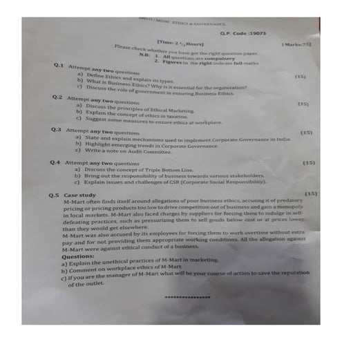 TYBMS SEM - 5 NOVEMBER 2017-18 - (HUMAN RESOURCE) Question papers | PDF