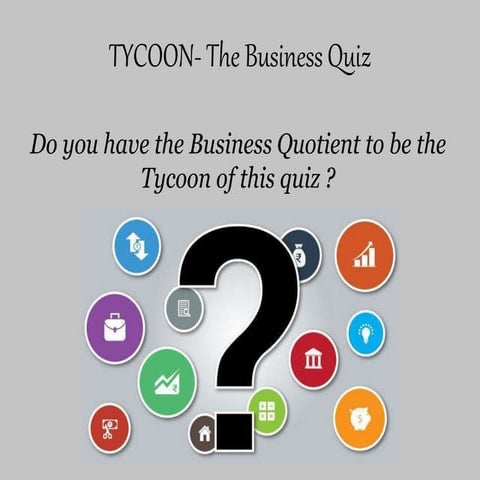 Tycoon- The Business Quiz | PPTX