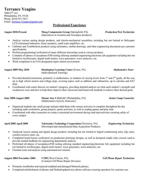 resume for OJT | DOCX | Technology & Computing