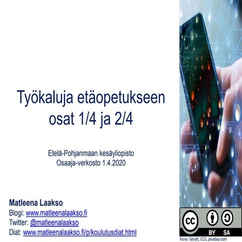 Työkaluja etäpetukseen, osat 1 ja 2 | PDF