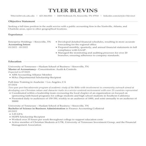 Tyler Blevins Resume . | PDF