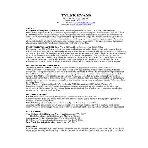 Tyler evans resume | PDF