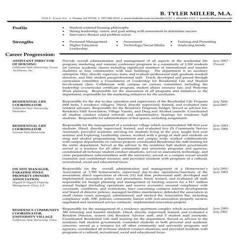 Tyler miller 2013 resume | PDF