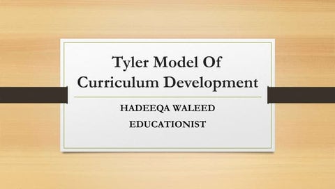 WHEELER Cyclical Model of curriculum Process | PDF